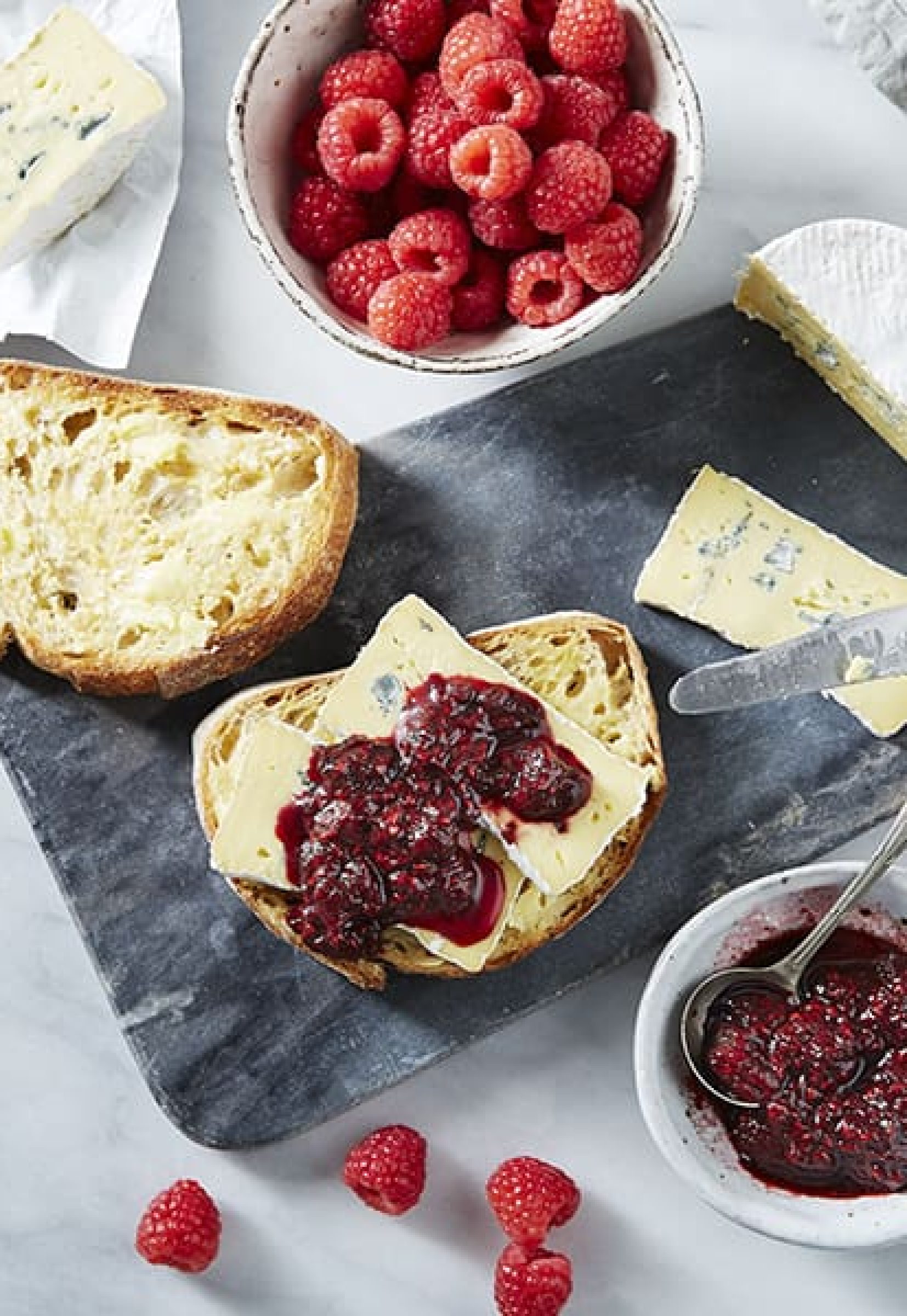 Blue Brie & Raspberry Toasted Sandwich - Driscolls